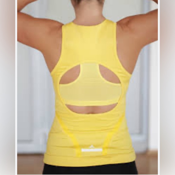 Adidas by Stella McCartney | Tops | Adidas Stella Mccartney Yellow Open ...